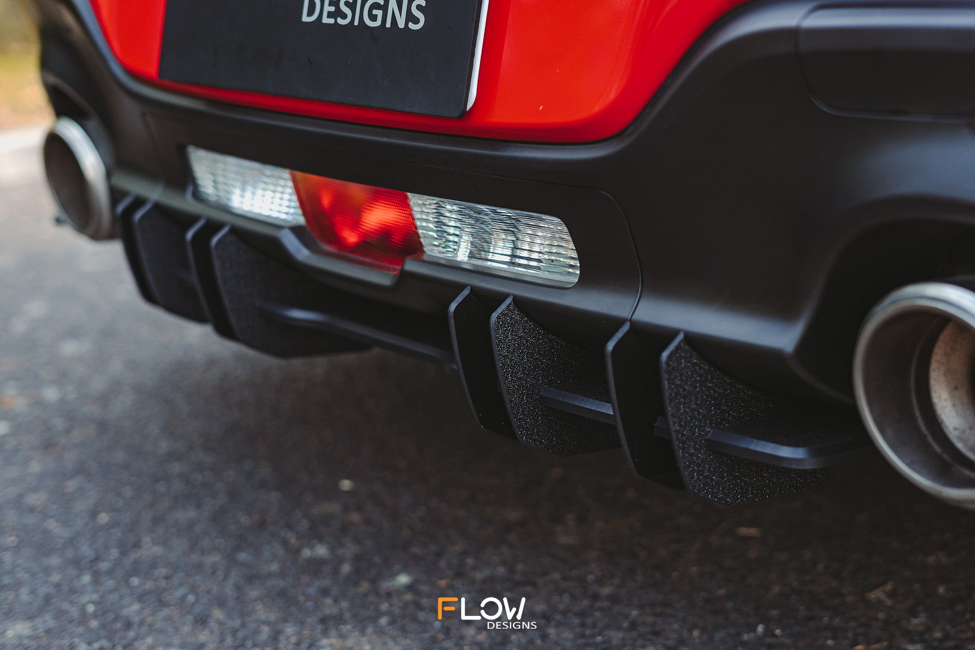 Buy Subaru ZD8 BRZ Flow-Lock Rear Diffusers (TEXTURED) Online | Flow Designs Australia