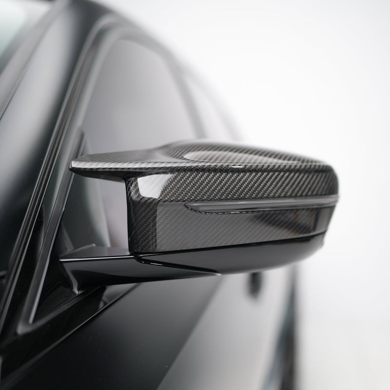 M-Performance Style Pre Pregged Dry Carbon Fiber Mirrors Caps for BMW
