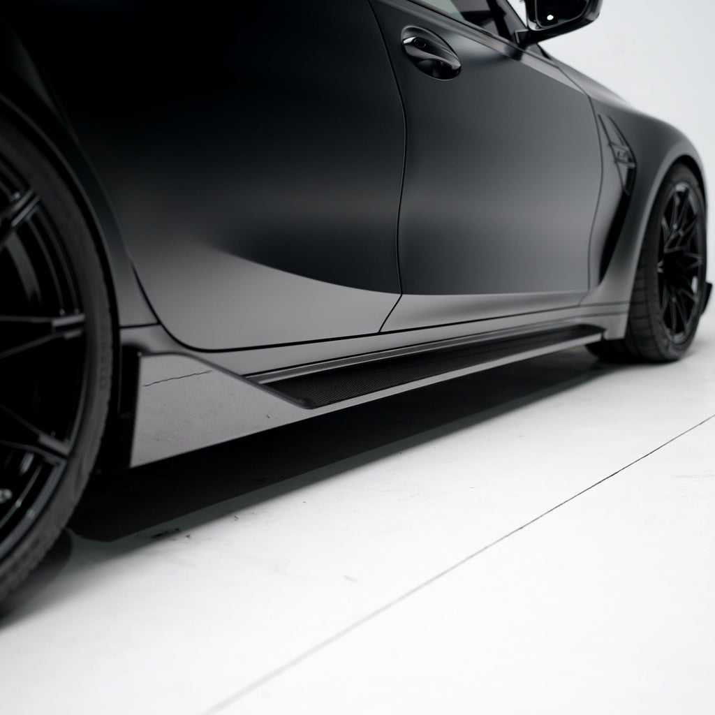 M Performance Style Pre Pregged Dry Carbon Side Skirts for BMW M3 G80