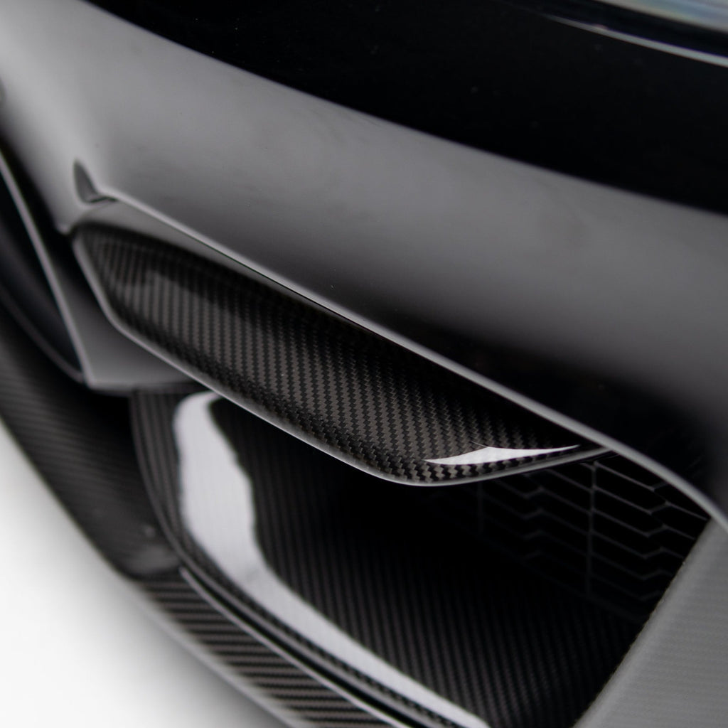 MP Style Pre Pregged Dry Carbon Front Bumper Splitters for BMW M3 F80