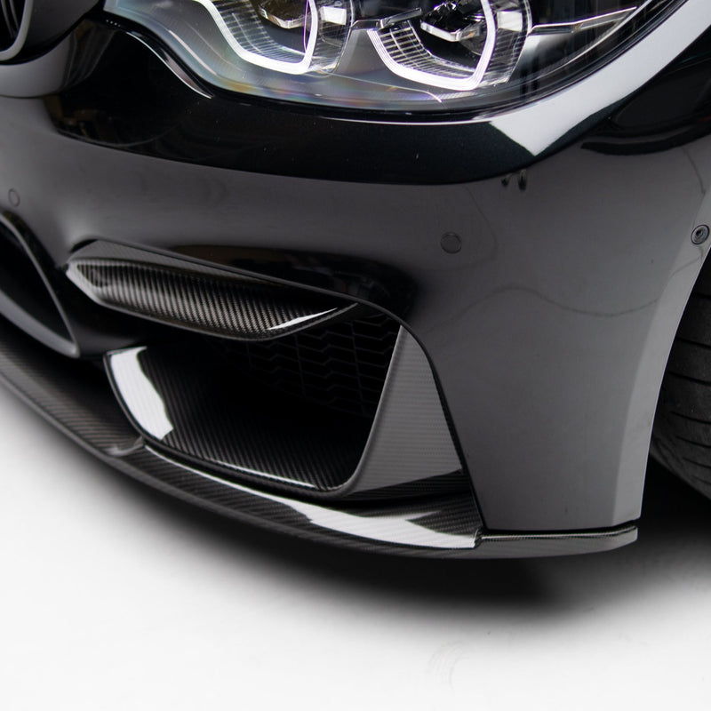 MP Style Pre Pregged Dry Carbon Front Bumper Splitters for BMW M3 F80