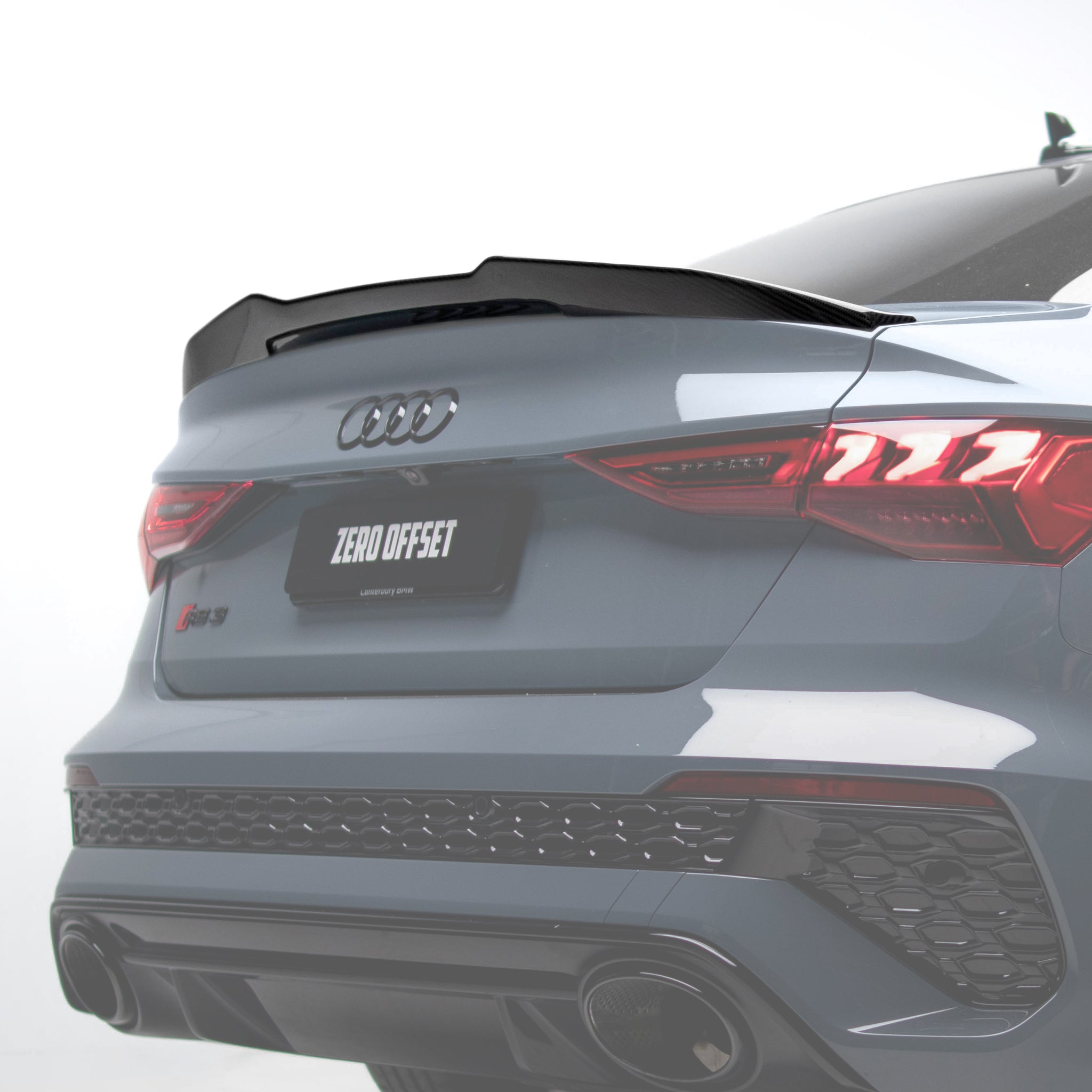 PSM Style Pre Pregged Dry Carbon Fiber Spoiler for Audi A3 / S3 / RS3