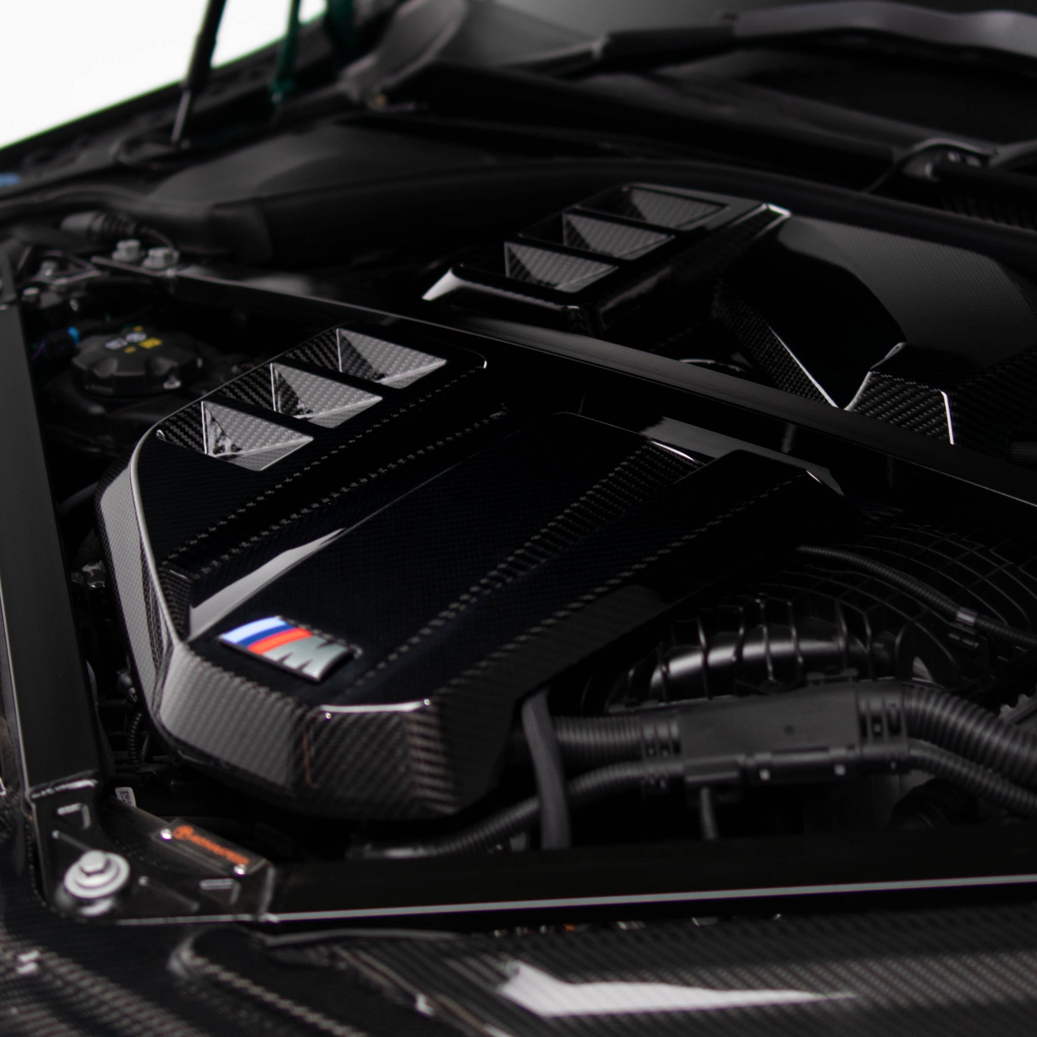 OEM Style Pre Pregged Dry Carbon Engine Cover For BMW M2 G87 / M3 G80