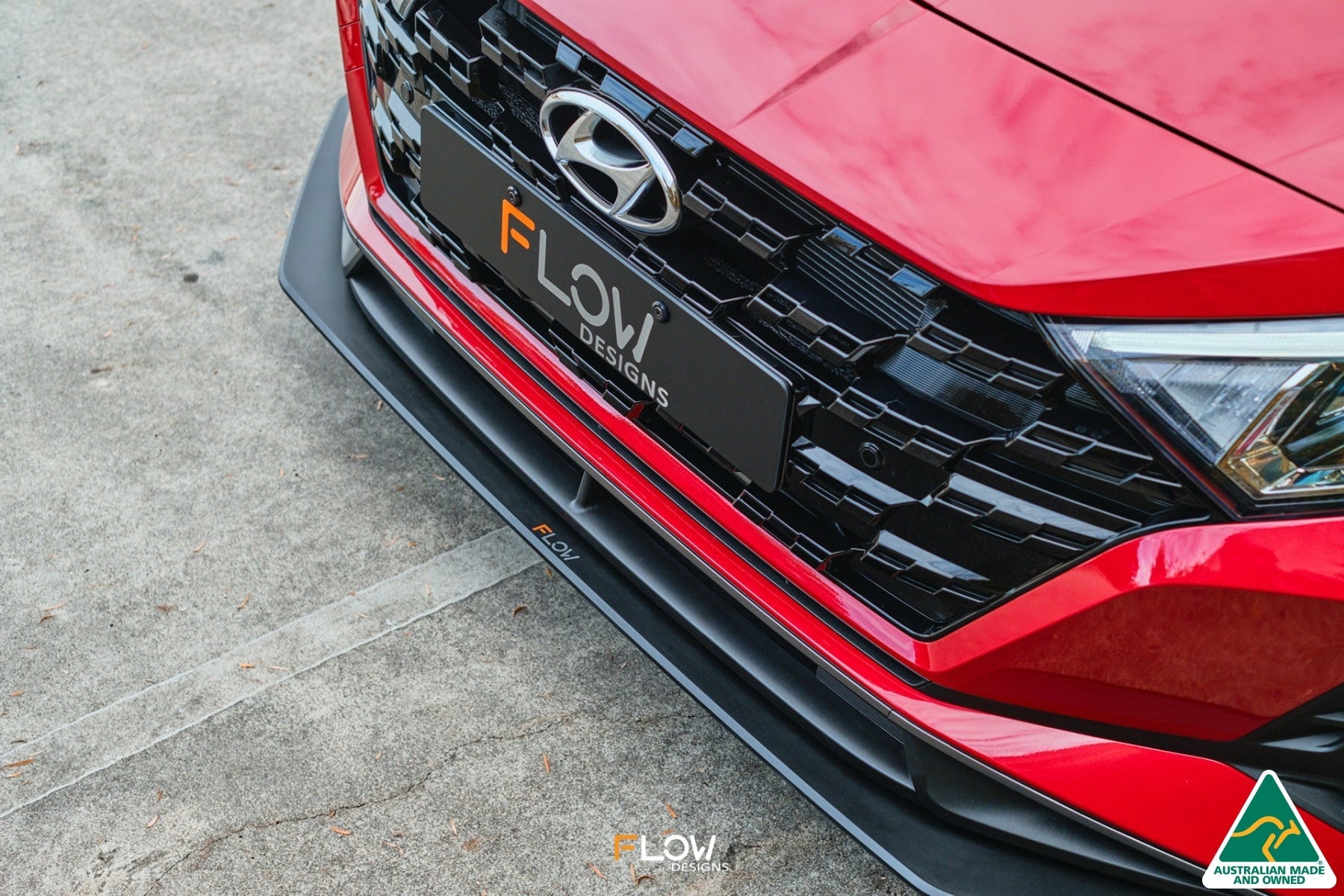 Buy Hyundai i20 N BC3 Front Lip Splitters Online | Flow Designs Australia