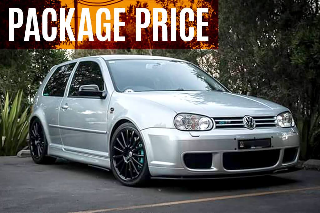Buy VW MK4 Golf R32 Full Lip Splitter Set Online | Flow Designs Australia