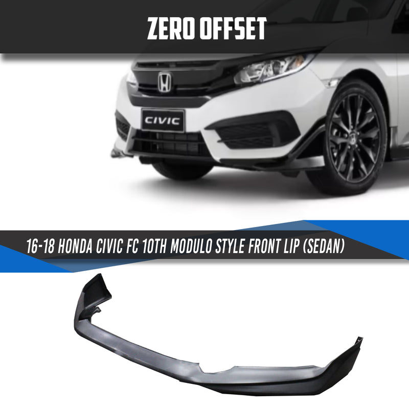 Modulo Style Front Lip for Honda Civic FC 10th Gen 16-18 (Sedan)