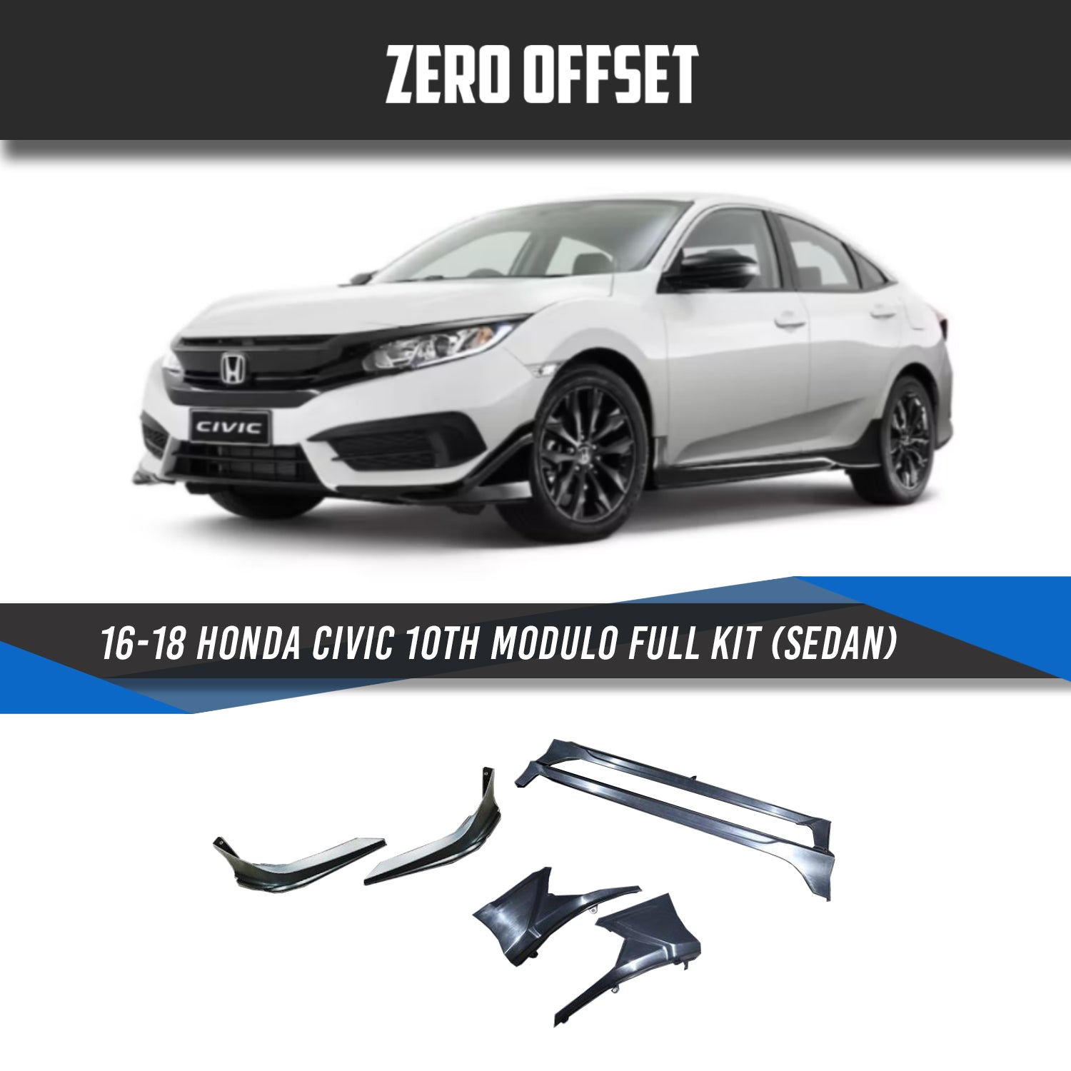 Modulo Style Full Kit for Honda Civic FC 10th Gen (Sedan) 16-18