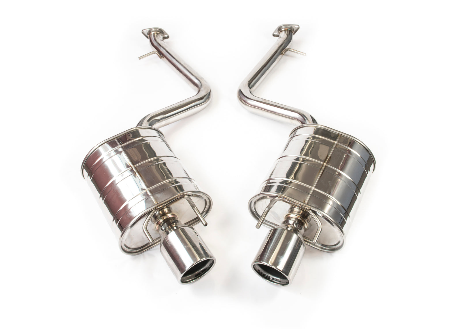 Diff Back Exhaust Stainless Rolled Tips - Lexus IS250, IS350 13+