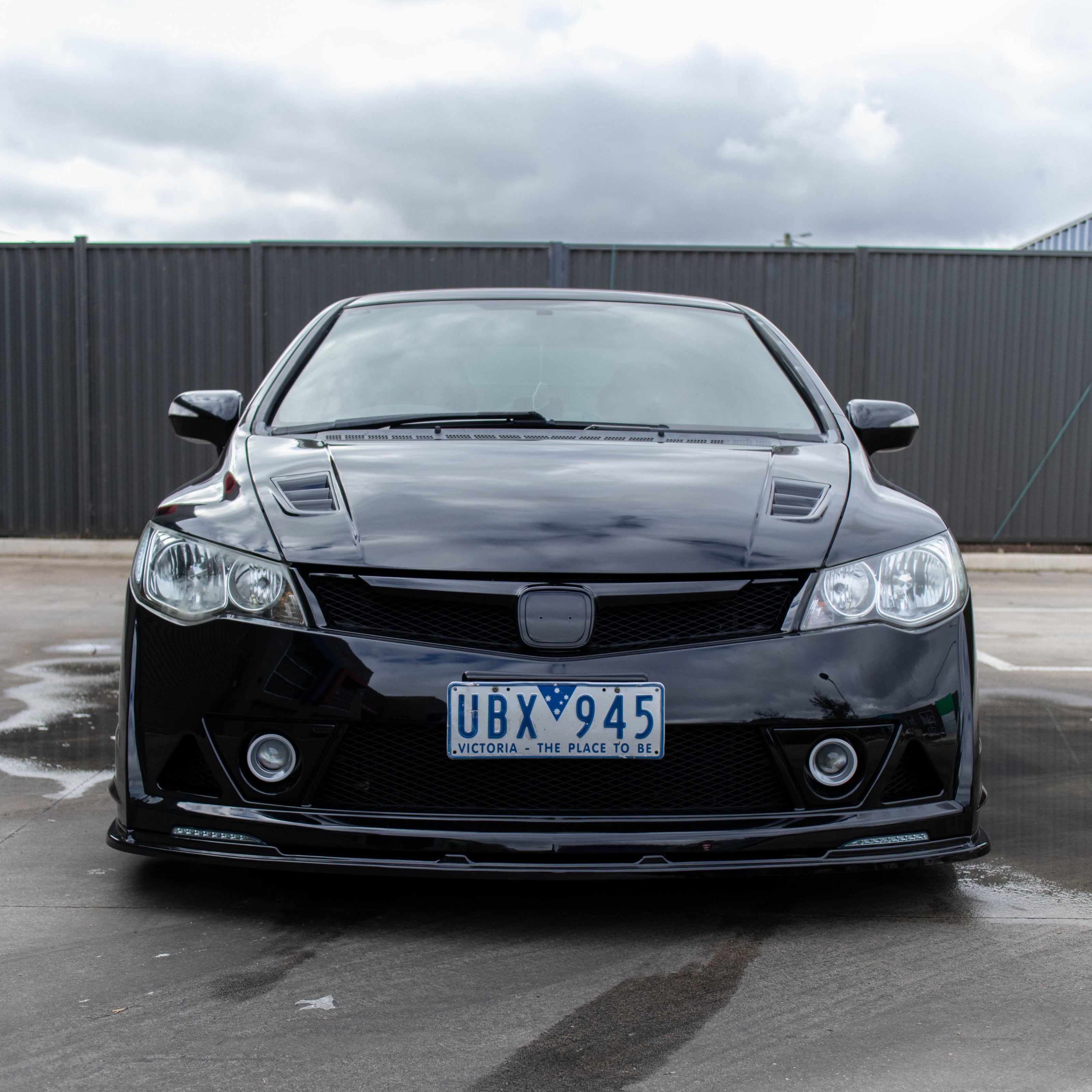 Mugen RR Style Front Lip for Honda Civic FD (Suits Zero Offset Mugen R