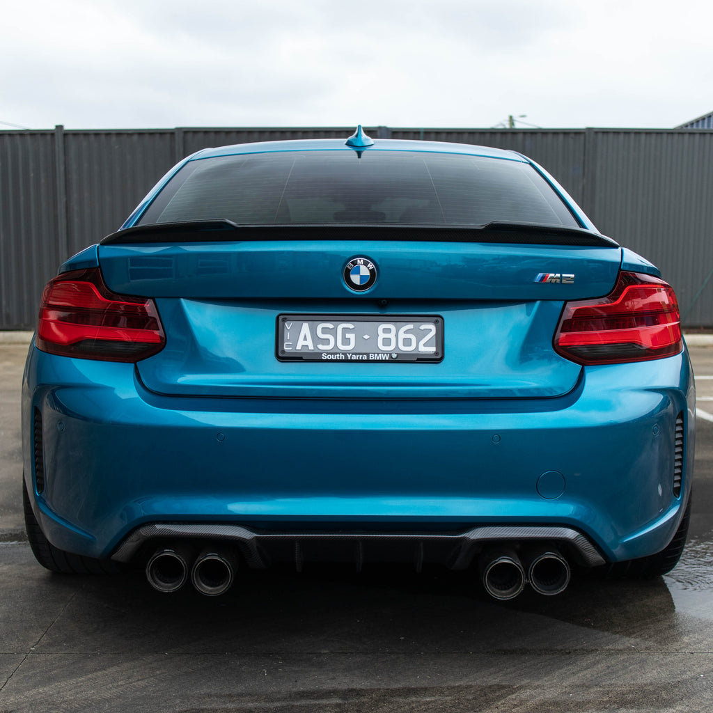 M Performance Style Rear Diffuser Carbon Fiber for BMW M2 F87 16-21