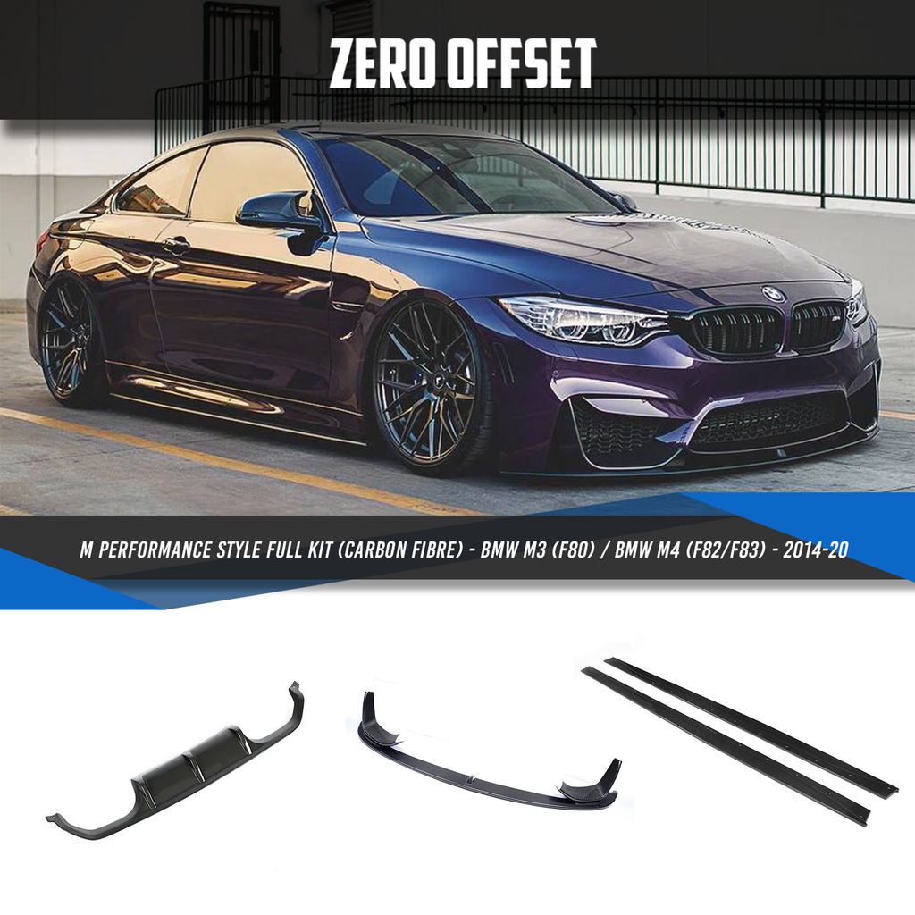 M Performance Style Pre Pregged Dry Carbon Fiber Full Kit for BMW M3 F