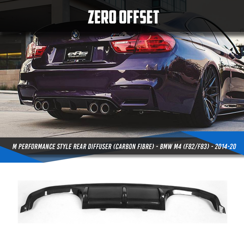 M Performance Style Pre Pregged Dry Carbon Fiber Rear Diffuser for BMW