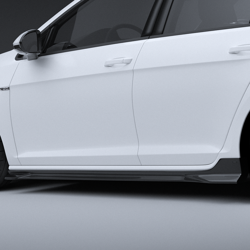 EVO-1 Side Splitters for VW Golf MK7/7.5 GTI & R 14-21